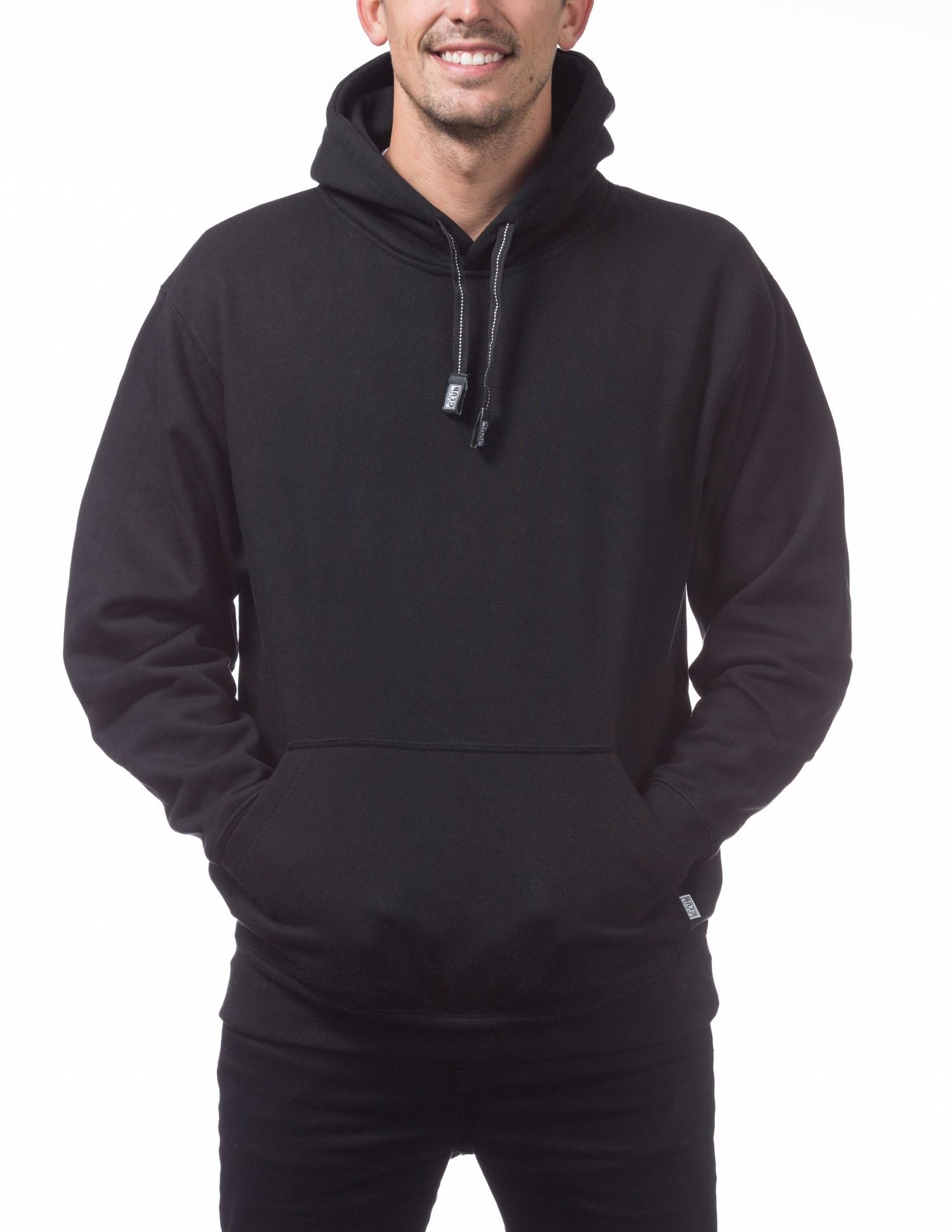 Pro Club Men's Heavyweight Pullover Hoodie (13oz) Black - T Shirt Mall ...
